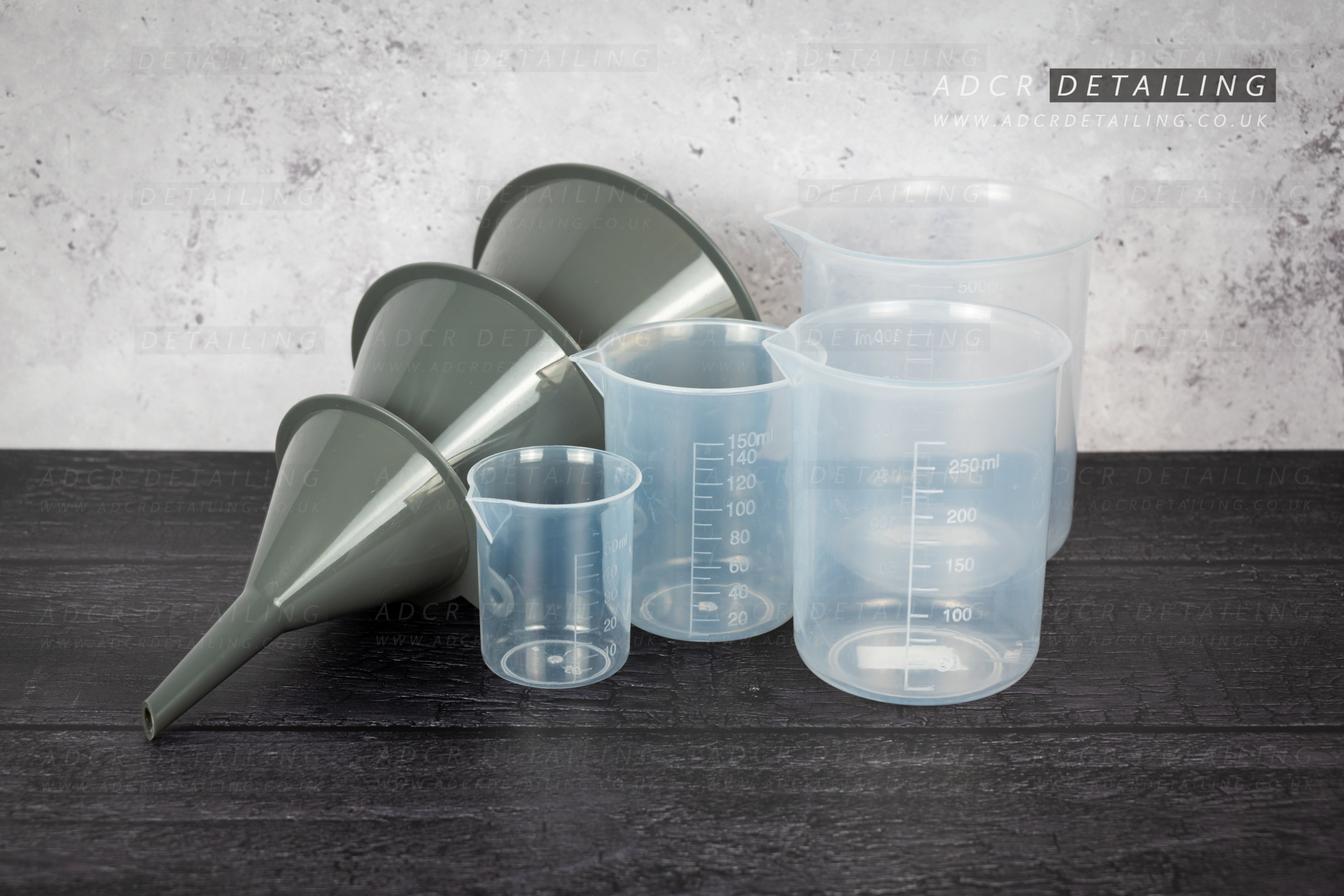 Measuring and Dilution Cup and Funnel Set – ADCR Detailing